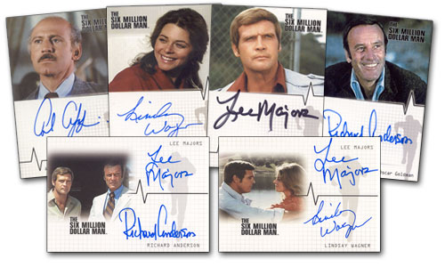 Six Million Dollar Man Color Autograph Expans. Set | Potomac Distribution